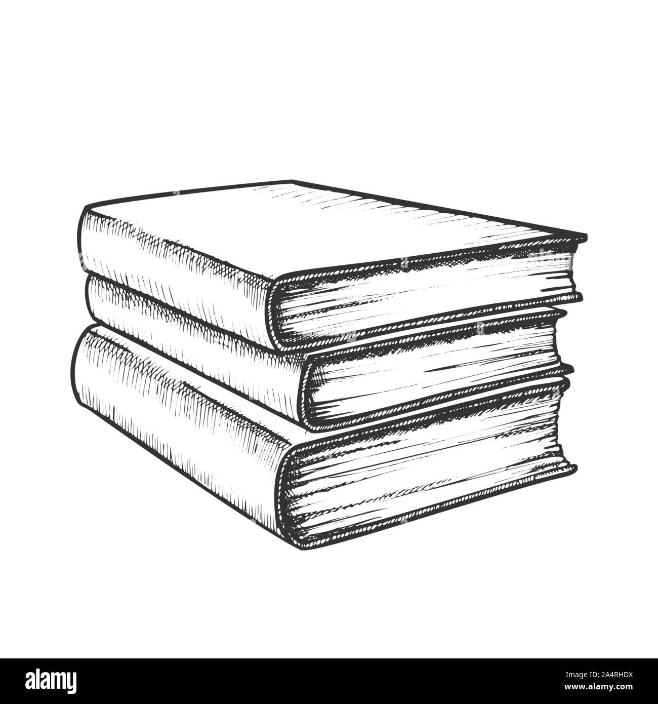 Book Stack Sketch