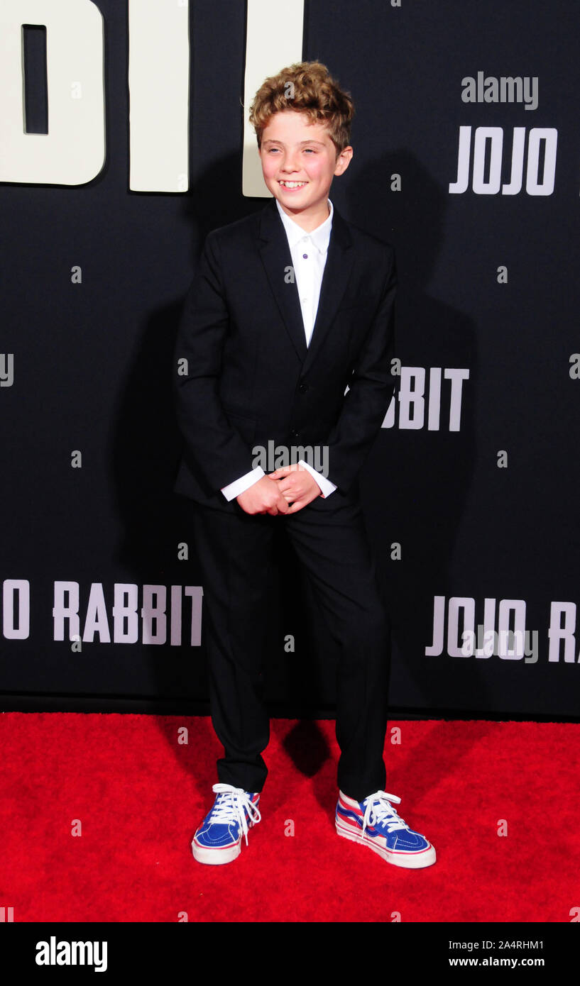 Los Angeles, California, USA 15th October 2019 Actor Roman Griffin ...