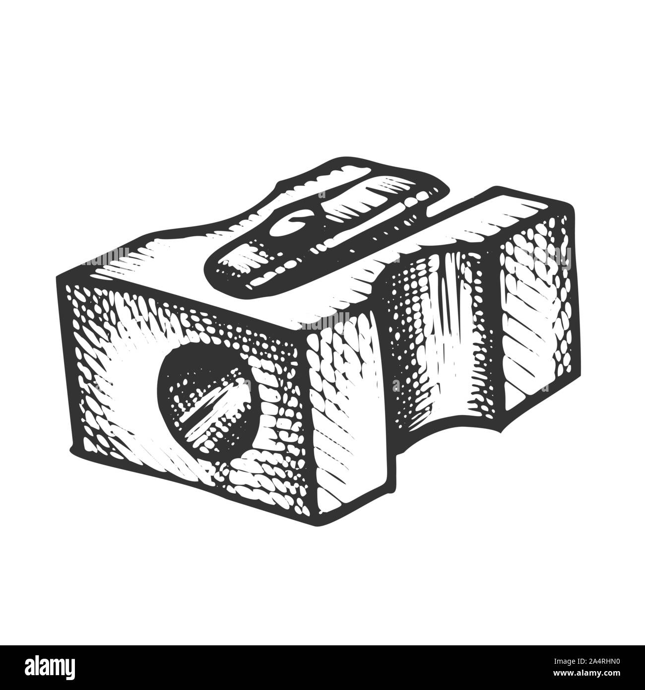 Pencil Sharpener School Equipment Retro Vector Stock Vector Image & Art ...