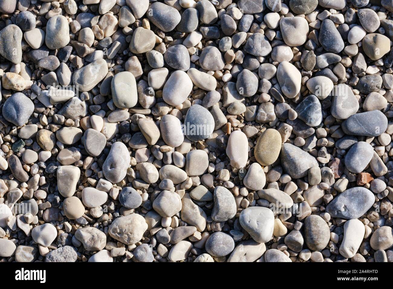 Pebbles, gravel bank, nature reserve Isarauen, Upper Bavaria, Bavaria ...