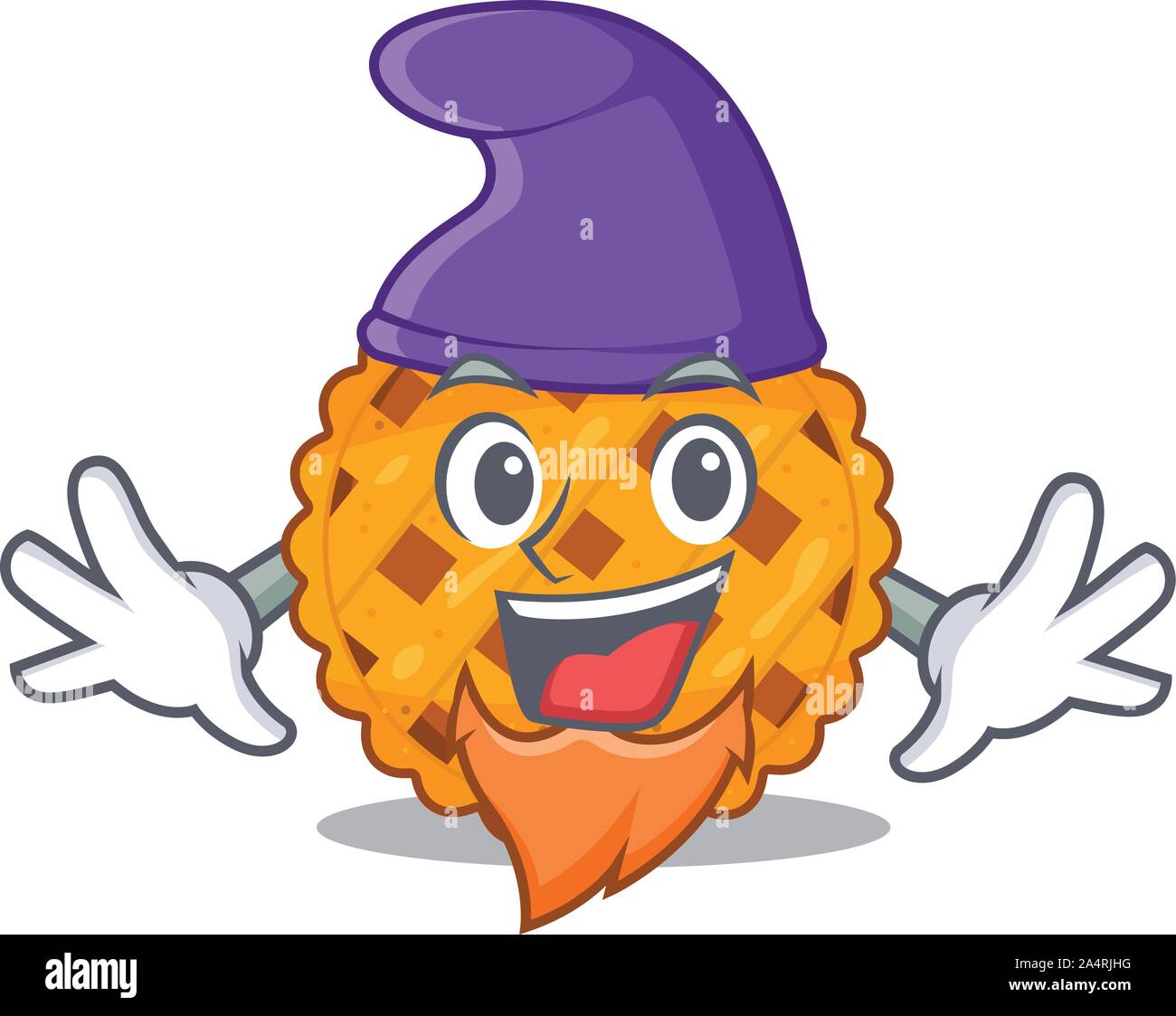 Elf pumpkin pie served on cartoon plate Stock Vector Image & Art - Alamy
