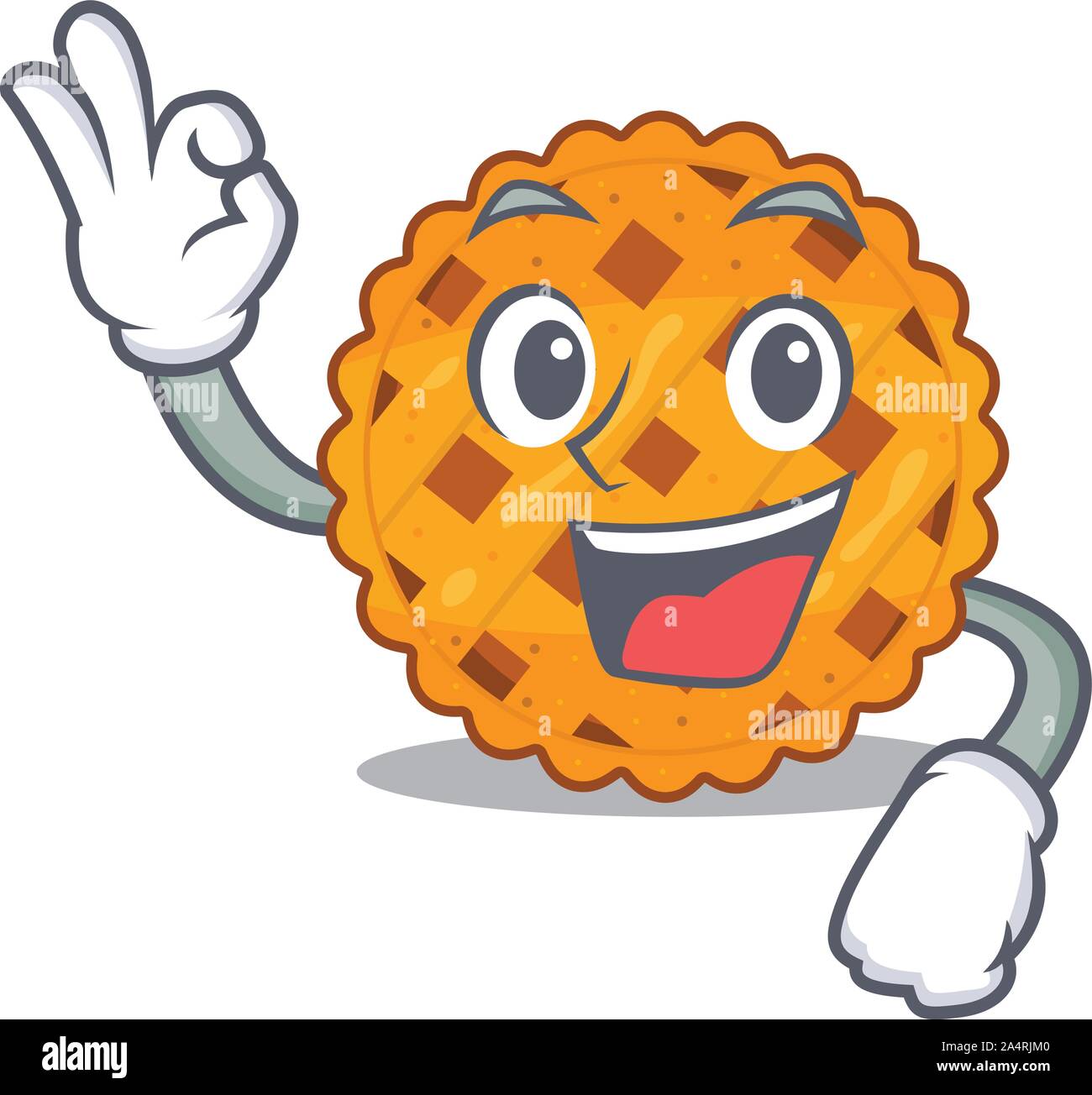Okay pumpkin pie in the cartoon shape Stock Vector Image & Art - Alamy