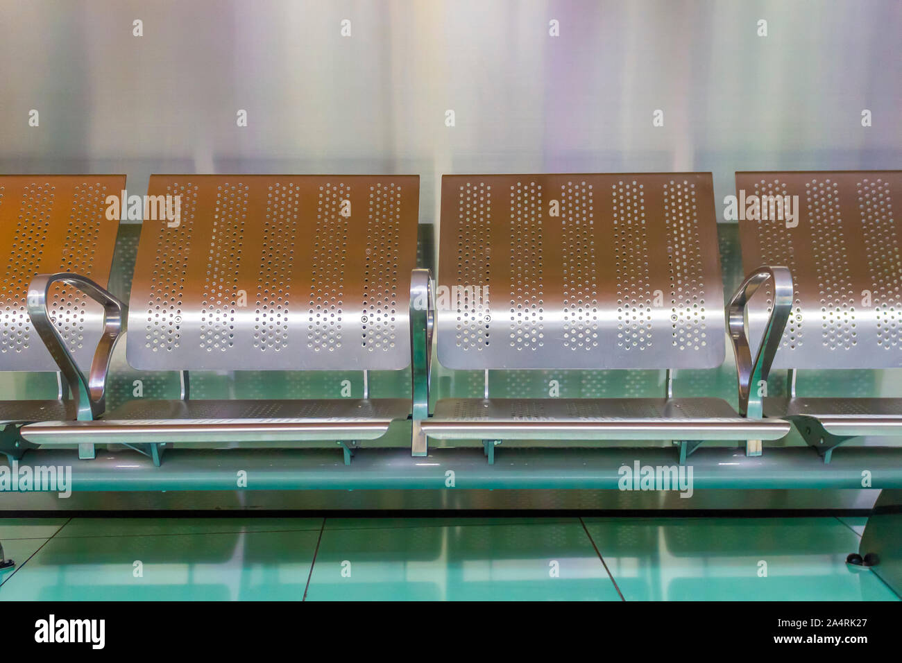 Modern interior design in high-tech style in a public place Stock Photo ...