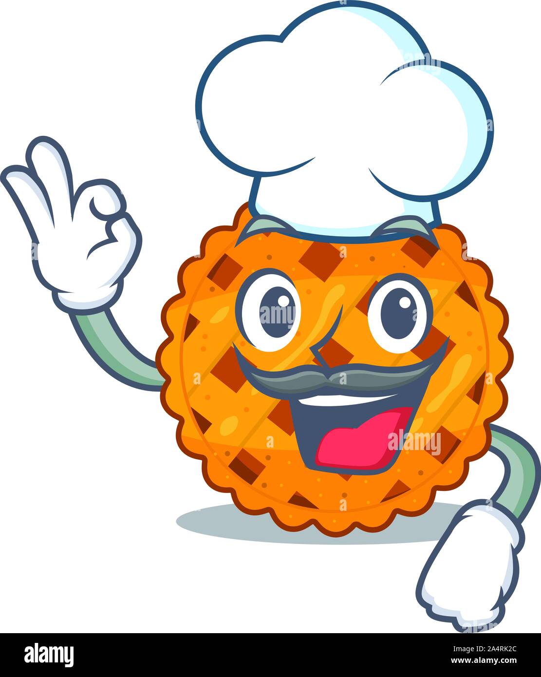 Chef pumpkin pie in the cartoon shape Stock Vector Image & Art - Alamy