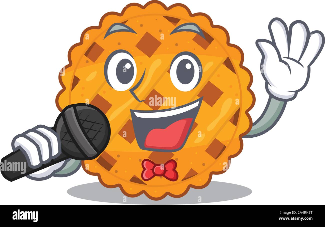 Singing pumpkin pie isolated in the mascot Stock Vector Image & Art - Alamy