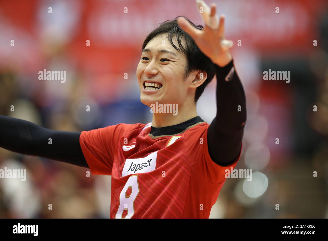Hiroshima, Japan. 15th Oct, 2019. Masahiro Yanagida of Japan during the ...
