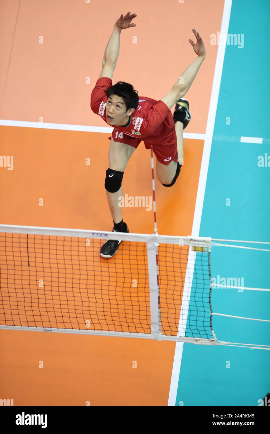 Hiroshima, Japan. 15th Oct, 2019. Yuki Ishikawa of Japan during the ...