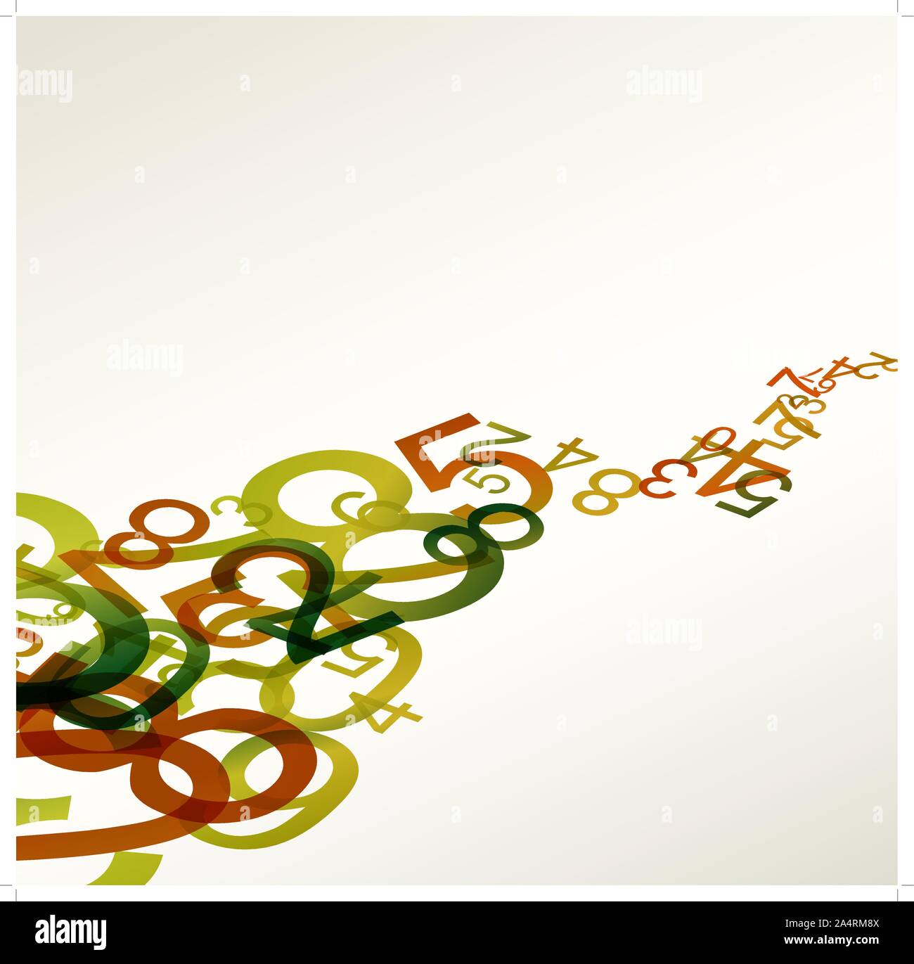 Abstract retro background with colorful rainbow numbers Stock Vector ...