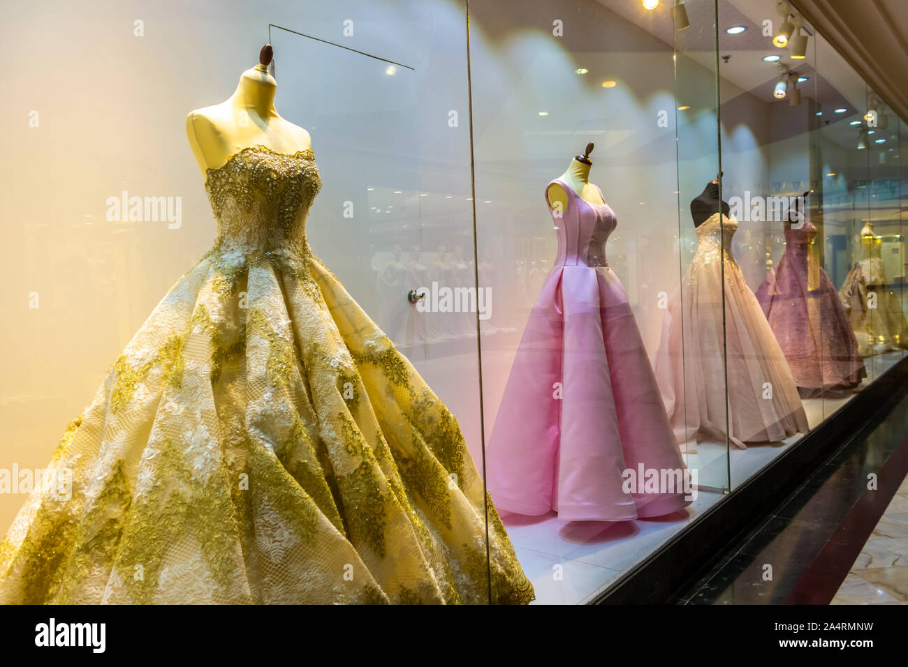 Luxury designer dresses display hi-res stock photography and images - Alamy
