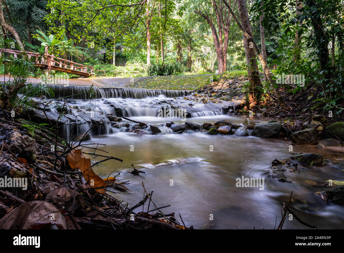 Bridge waterfall nature hi-res stock photography and images - Alamy