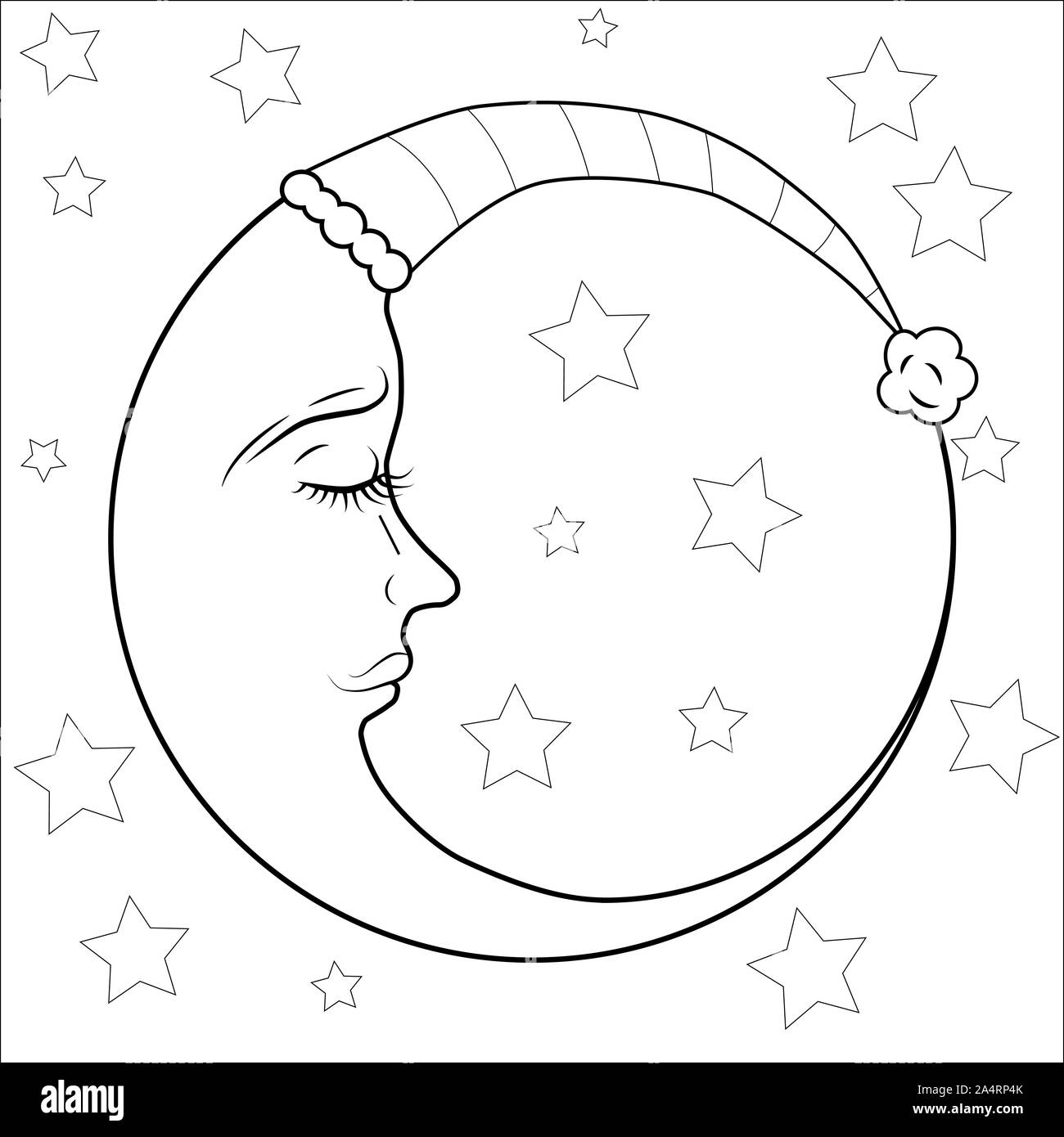 Moon Sketch For Coloring How To Draw A Cartoon Moon Really Easy