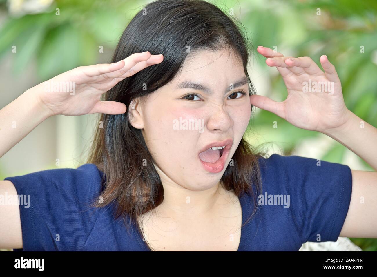An Adult Female And Anger Stock Photo - Alamy