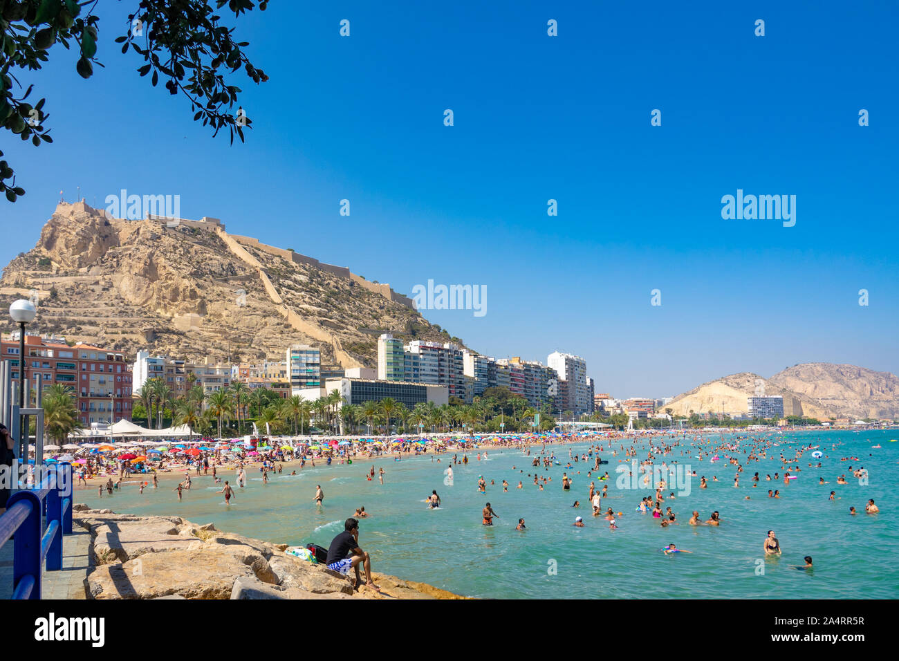 Beach of Alicante Spain Stock Photo - Alamy
