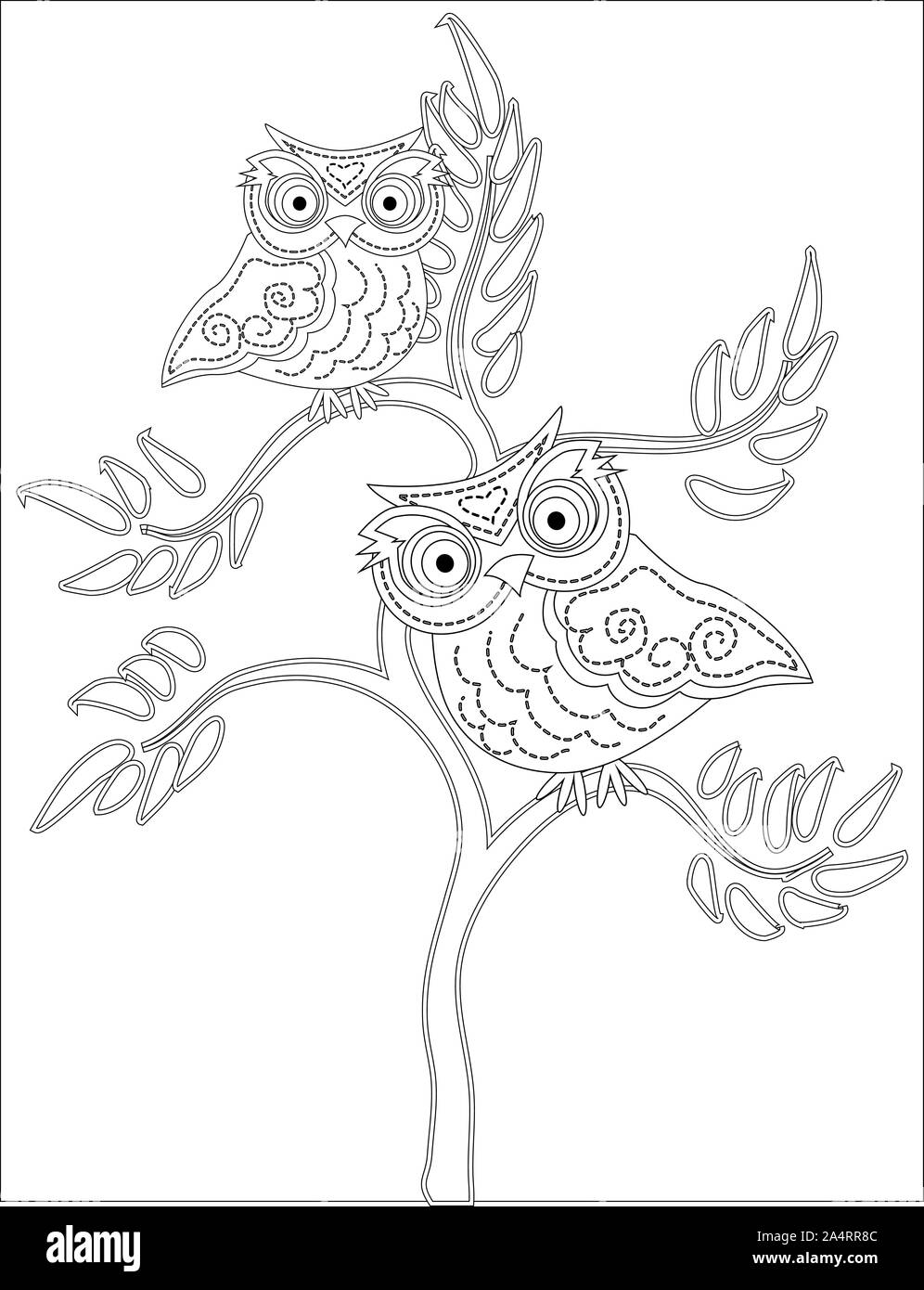 Zentangle Coloring Pages Tree Outlines