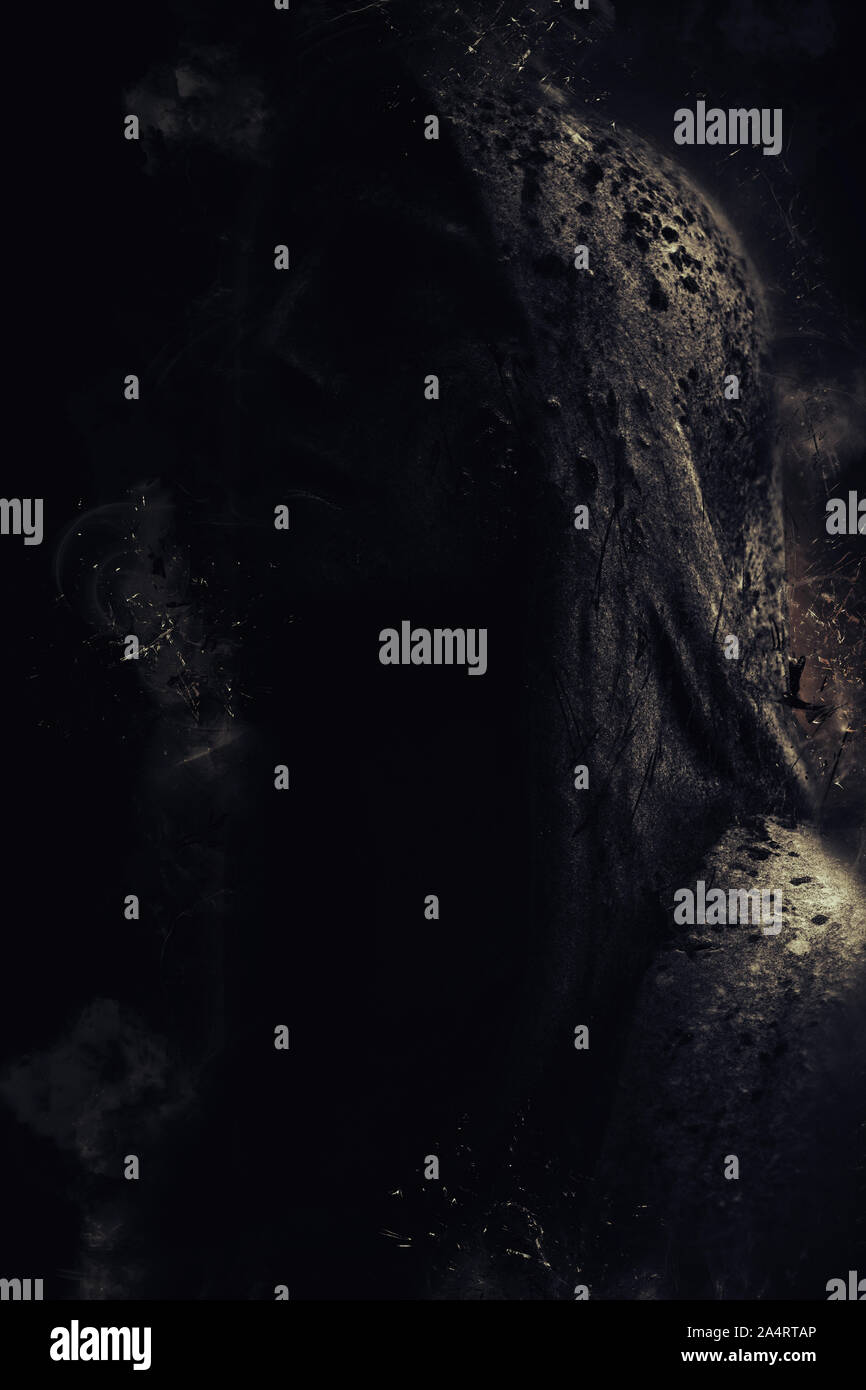 head of a scary character Stock Photo - Alamy