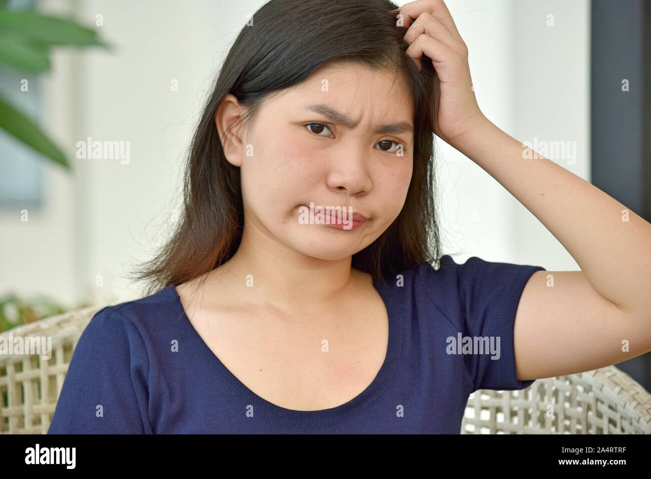 Confused Minority Person Stock Photo - Alamy