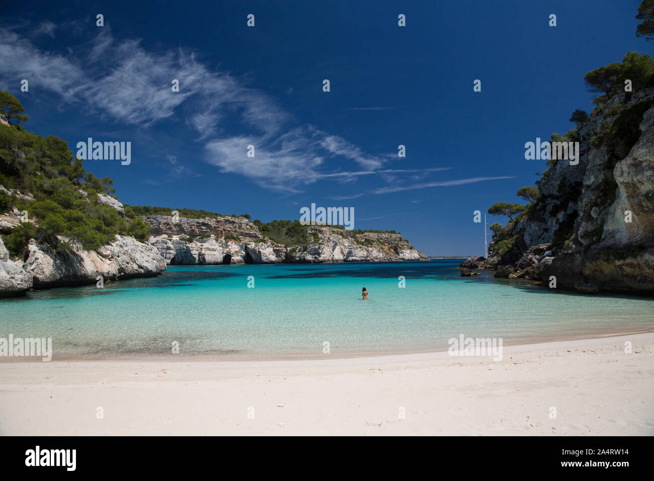 Cala Macarella, Menorca Stock Photo - Alamy