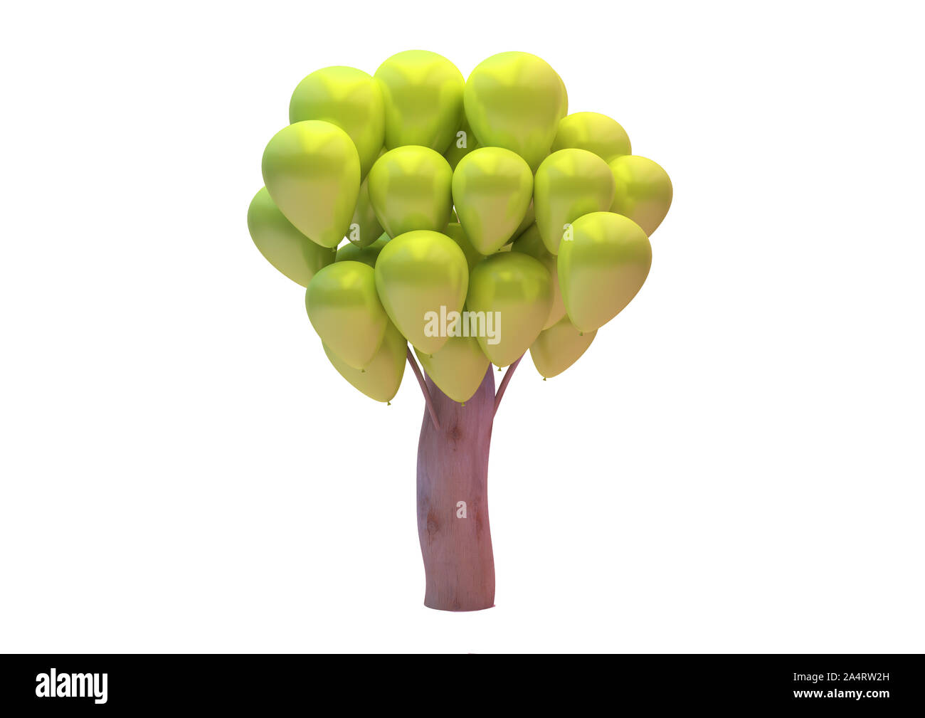 balloon tree concept 3d rendering isolated Stock Photo - Alamy
