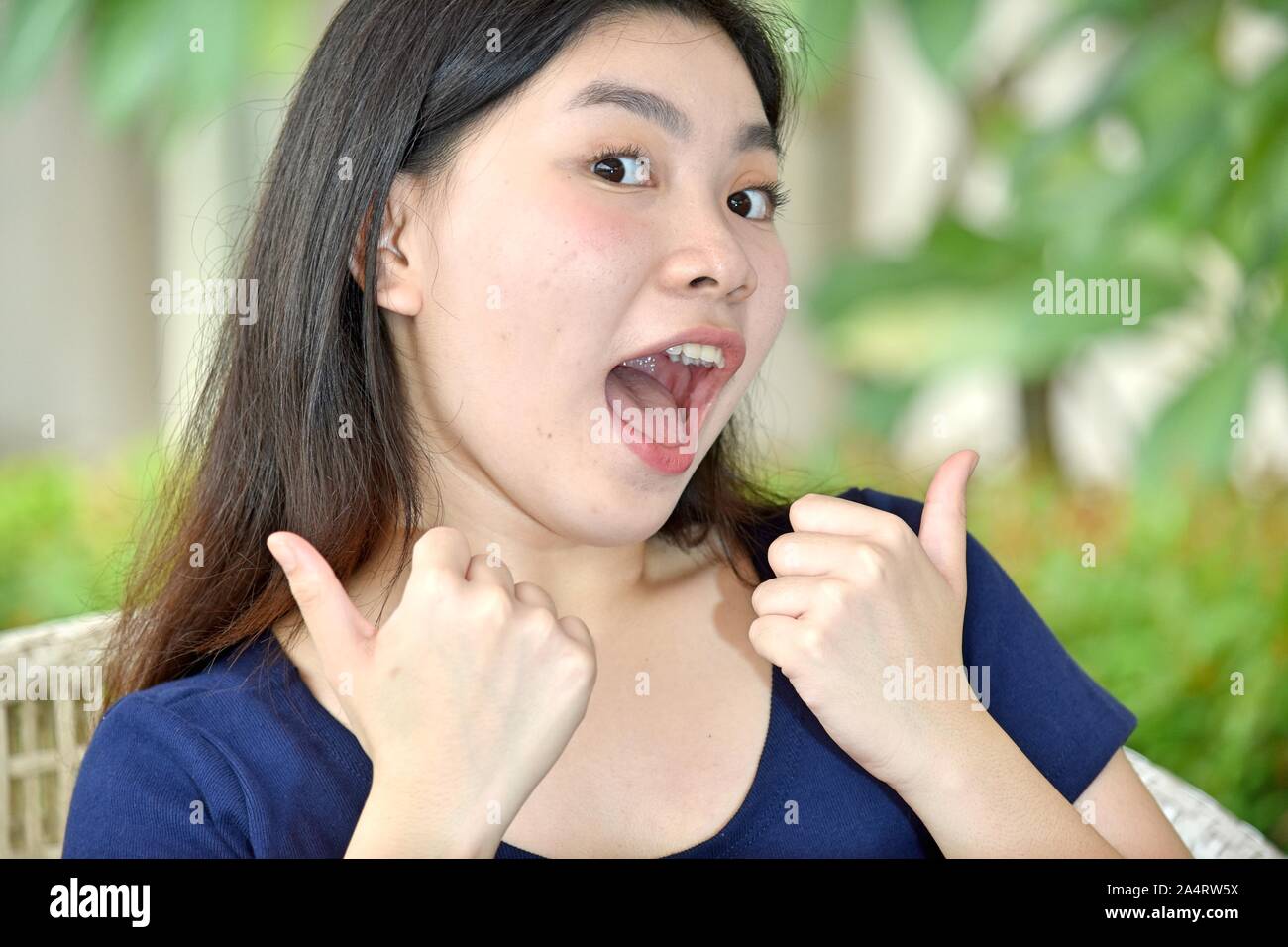 Happy Youthful Chinese Person Stock Photo - Alamy