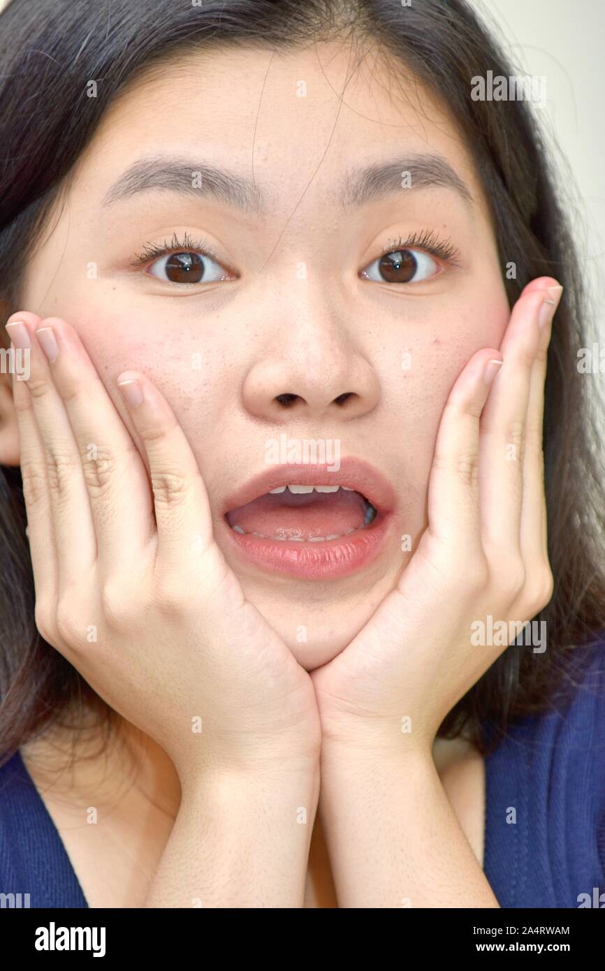 Shocked Adult Female Stock Photo - Alamy