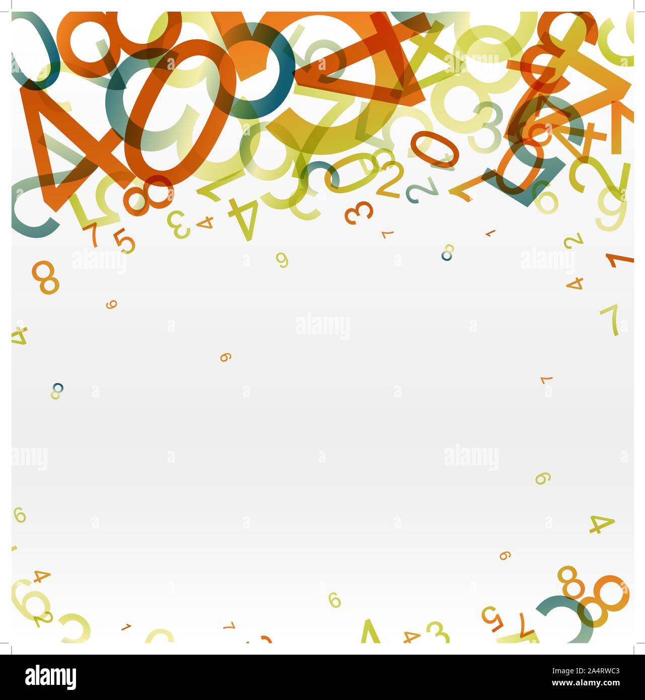 Abstract background with numbers and place for your content Stock ...