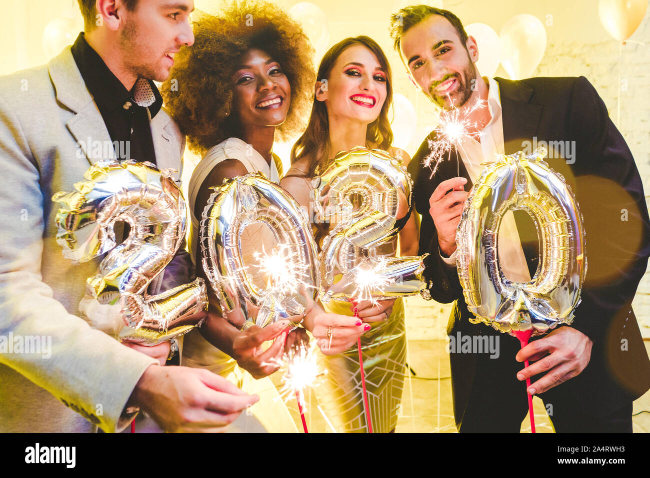 2020 party hi-res stock photography and images - Alamy