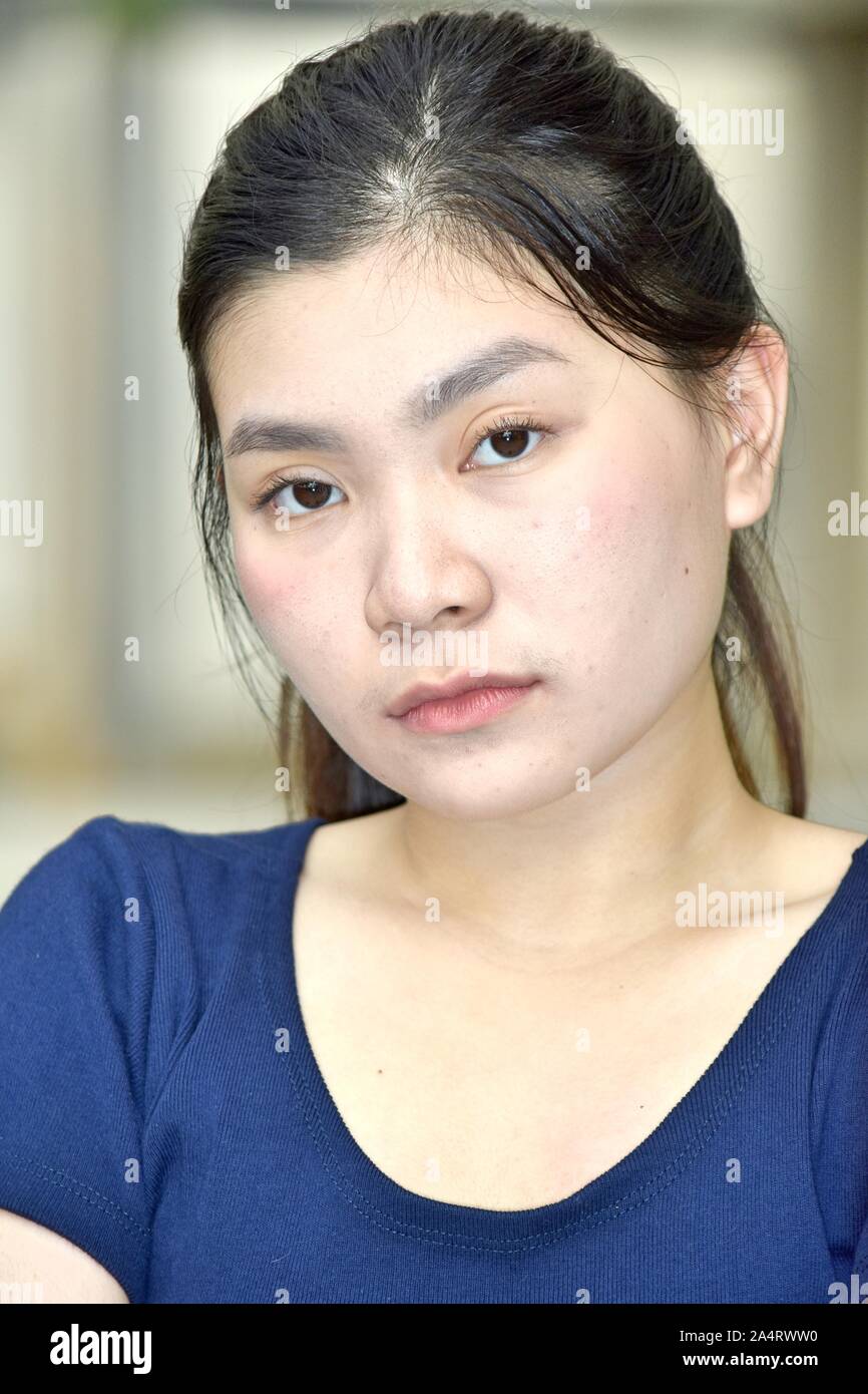 Serious Youthful Chinese Female Stock Photo - Alamy