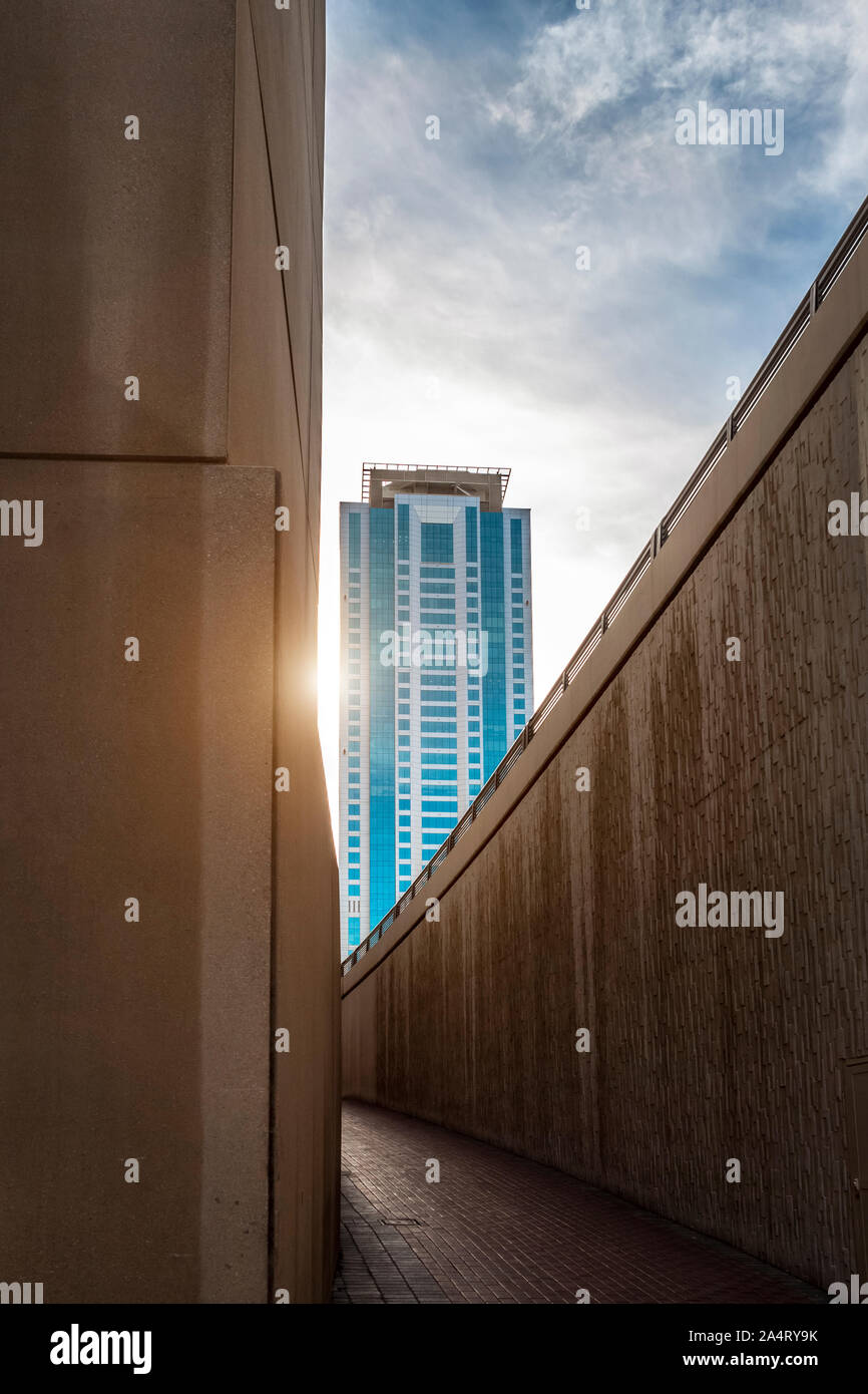 High-rise houses of modern futuristic design of Dubai Marina district ...