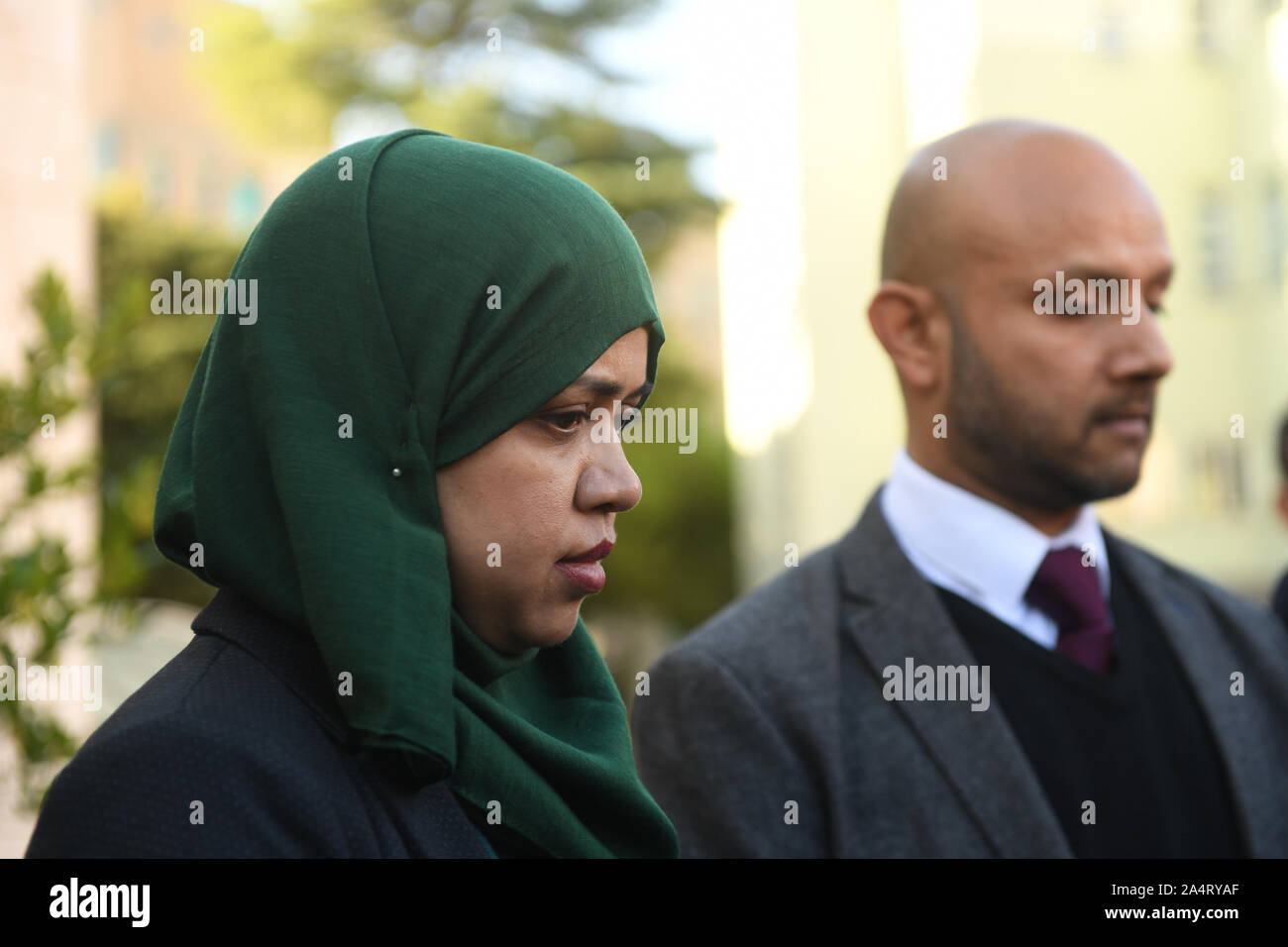 Mohammed Raqeeb and Shelina Begum, the parents of Tafida Raqeeb, attend an official welcome ...