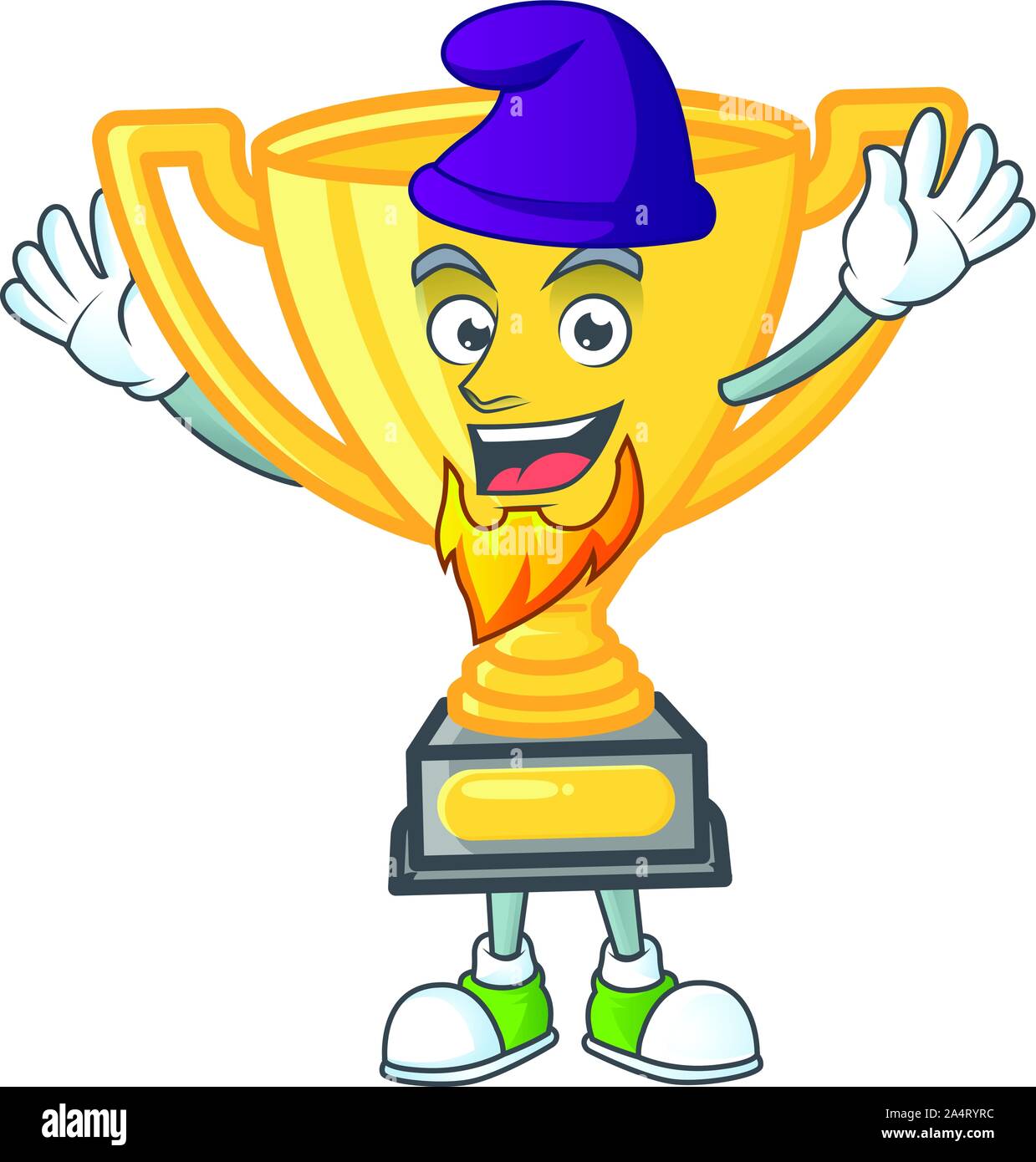 Elf gold trophy cup for award prize Stock Vector Image & Art - Alamy