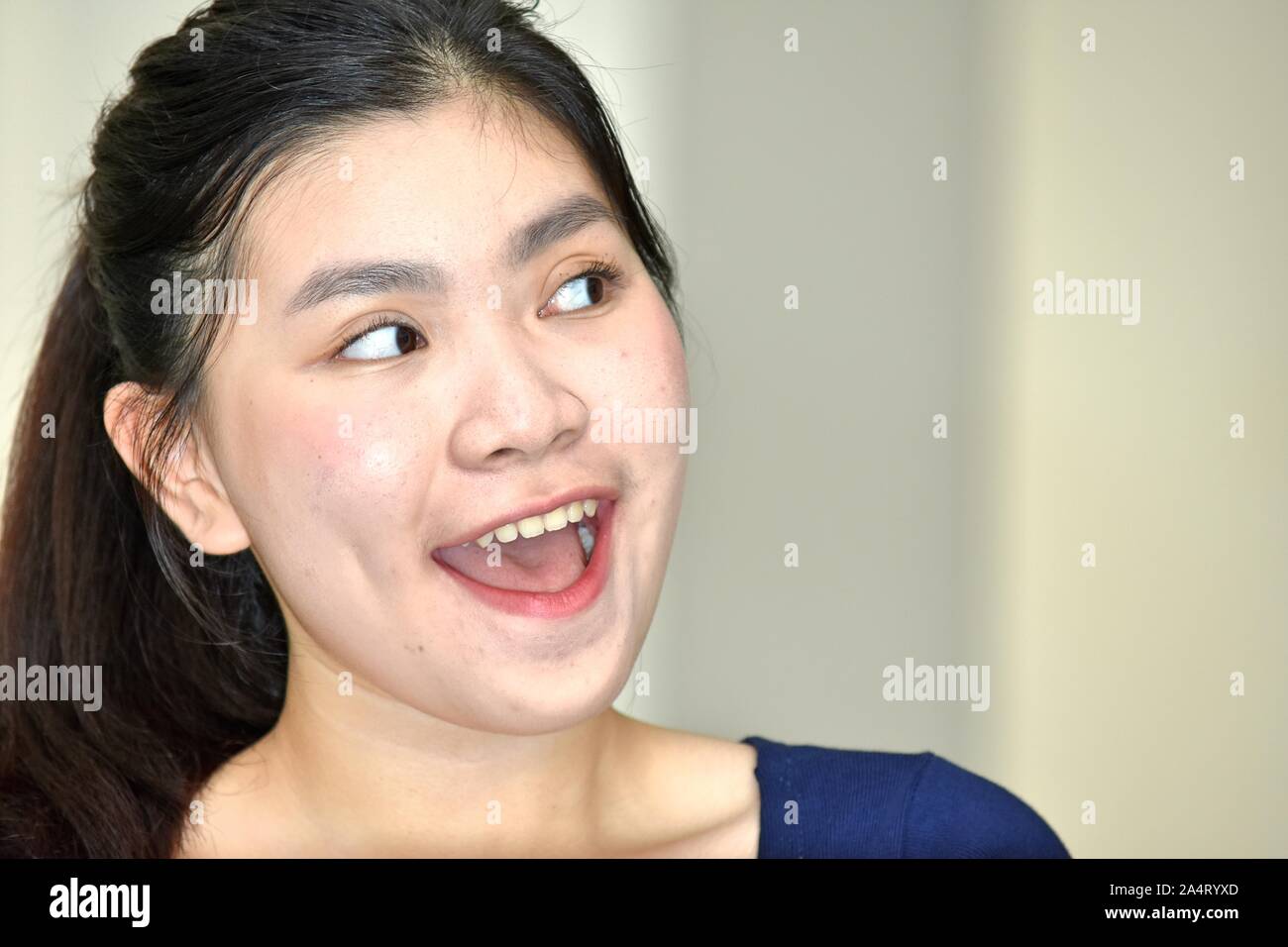 Happy Chinese Female Stock Photo - Alamy