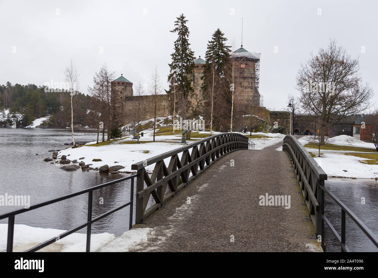 Olavinlinna Castle Water Castle Savonlinna High Resolution Stock ...
