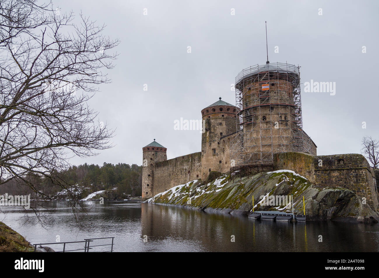 Olavinlinna Castle Water Castle Savonlinna High Resolution Stock ...