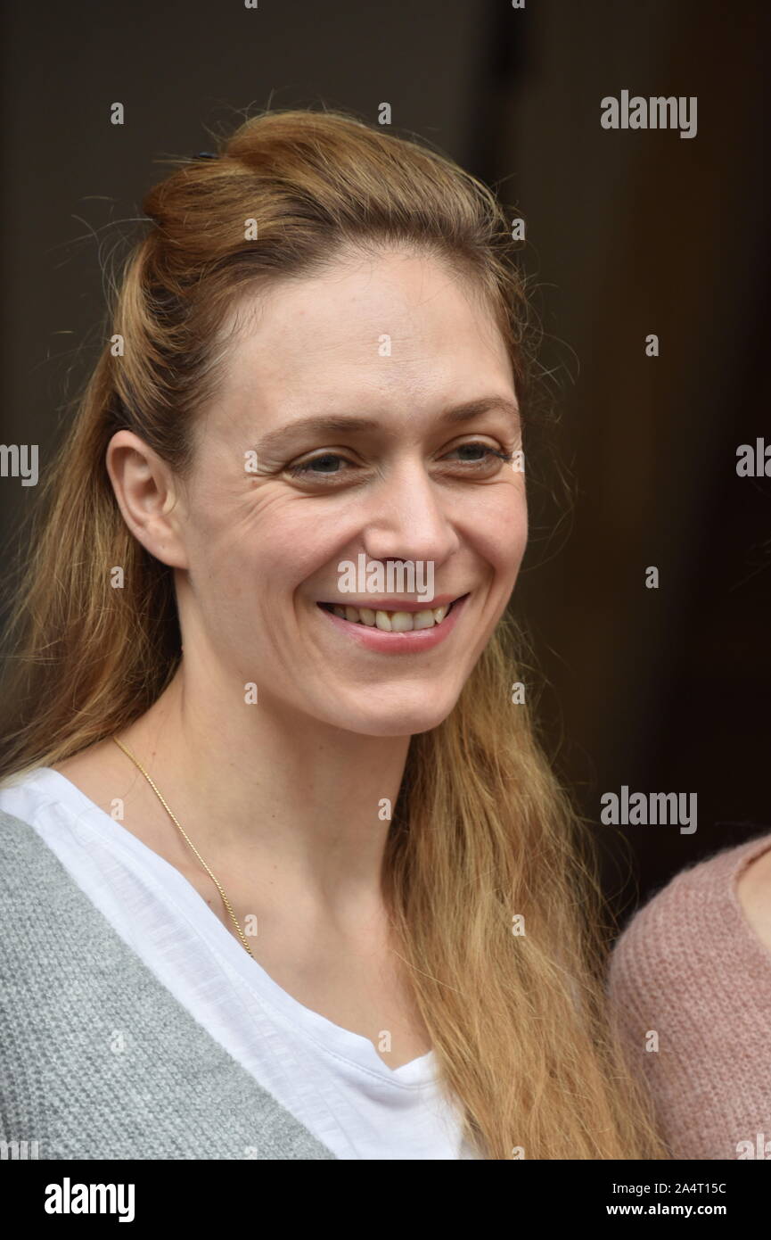 Cologne, Germany. 15th Oct, 2019. The actress Franziska Junge poses at ...