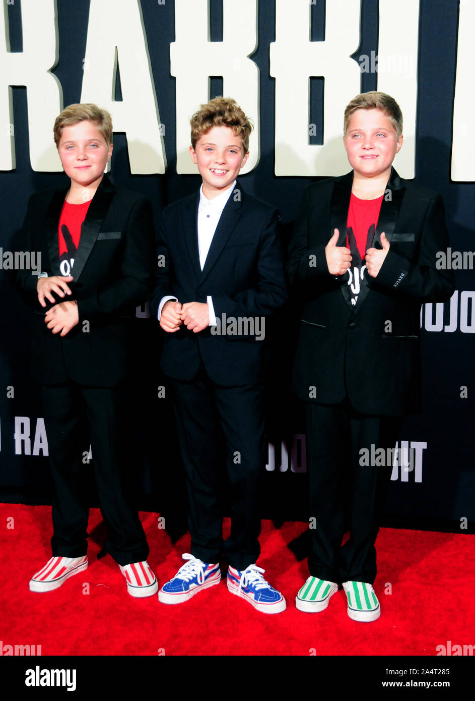 Los Angeles, California, USA 15th October 2019 Actors/brothers Hardy ...