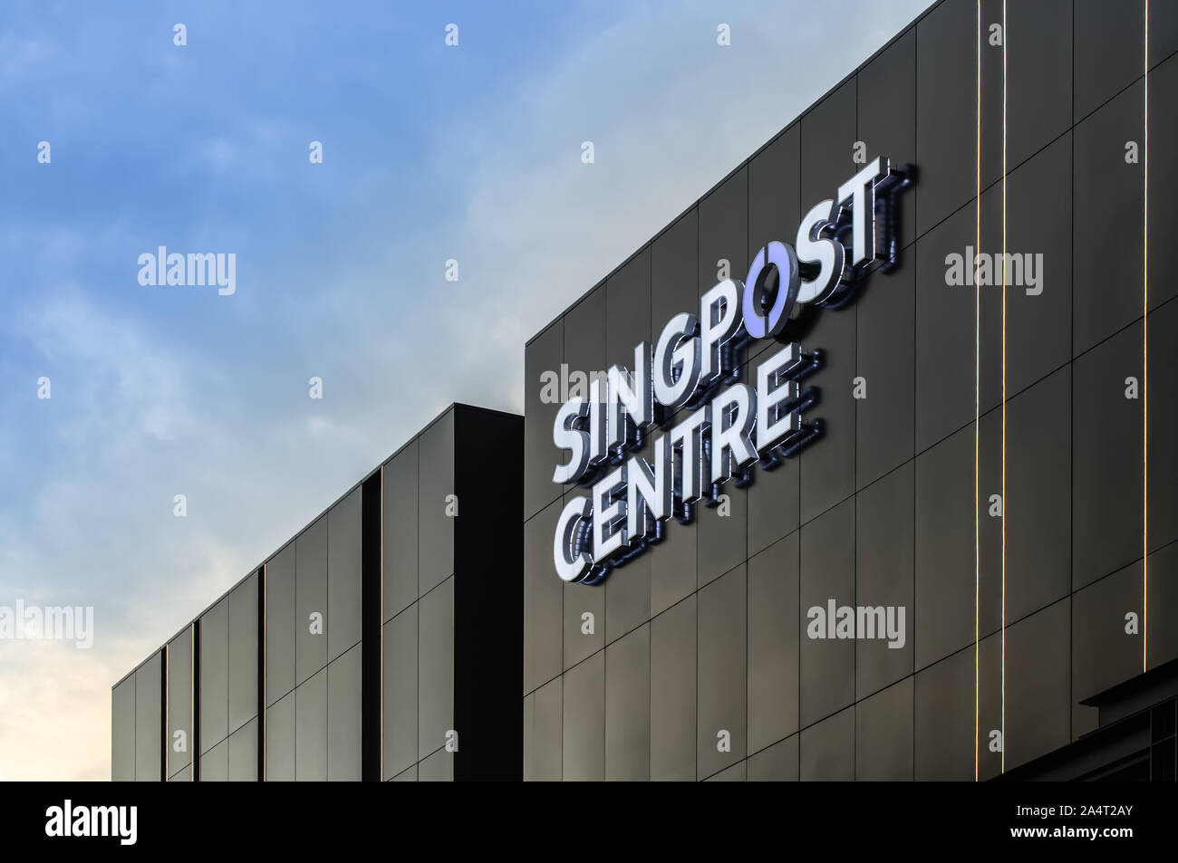 Singapore-11 OCT 2017:new Singapore Singpost centre building facade ...