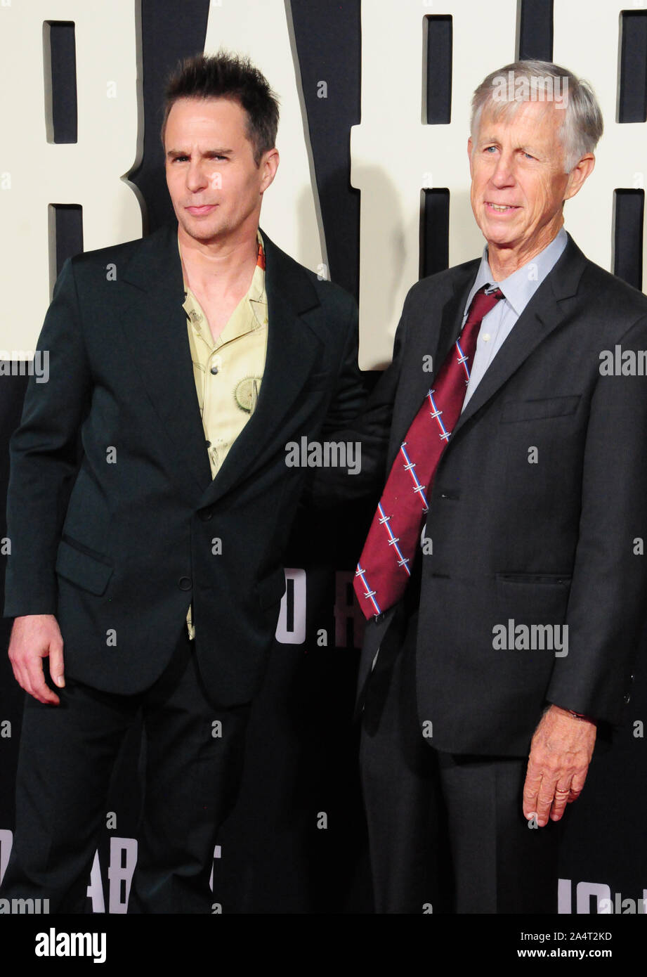 Los Angeles, California, USA 15th October 2019 Actor Sam Rockwell and ...