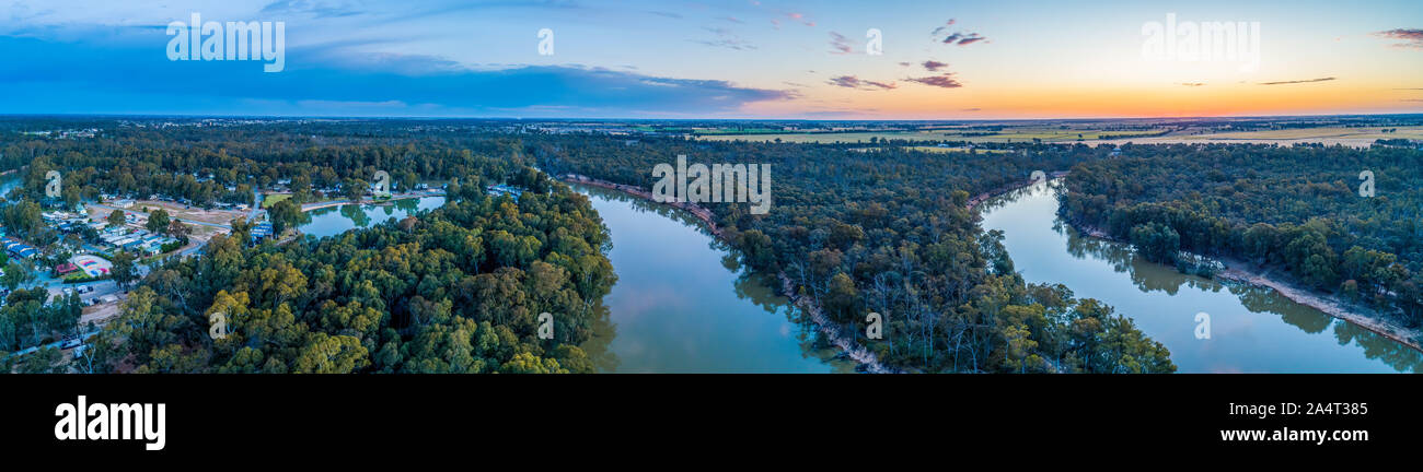 Aerial view murray river hi-res stock photography and images - Alamy