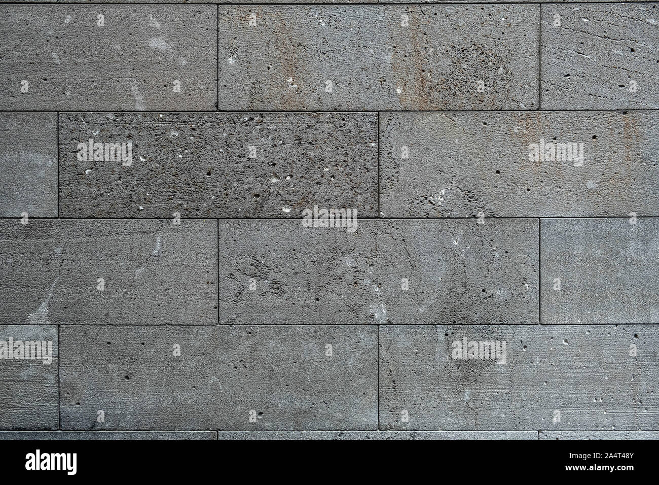 Wall made from cinder blocks background texture Stock Photo - Alamy