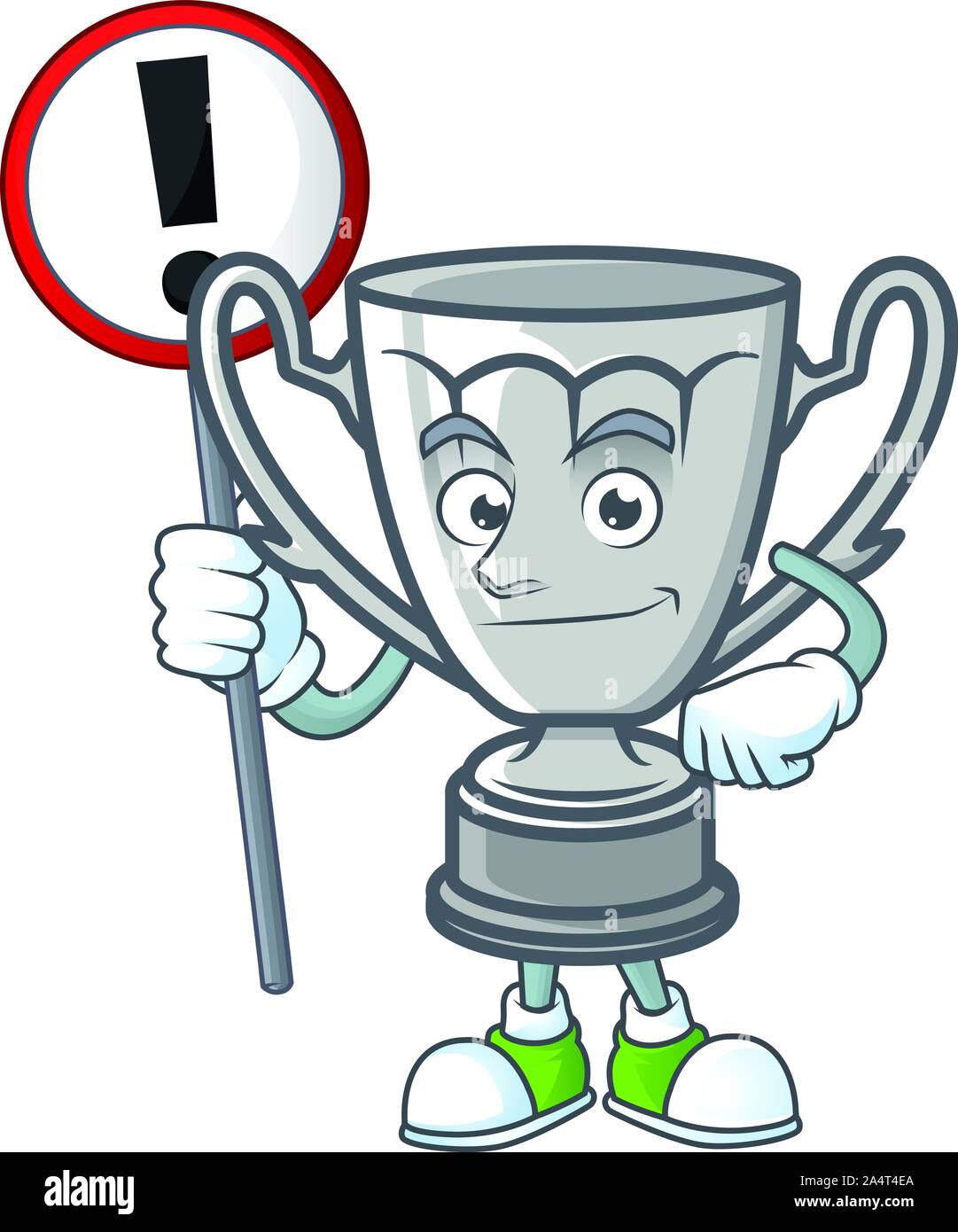 With sign silver trophy for the second winner Stock Vector Image & Art ...