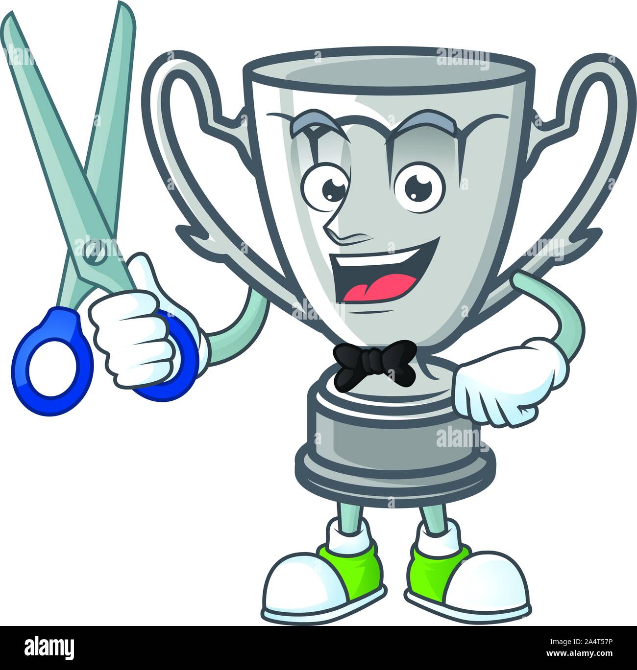 Barber silver trophy for the second winner Stock Vector Image & Art - Alamy