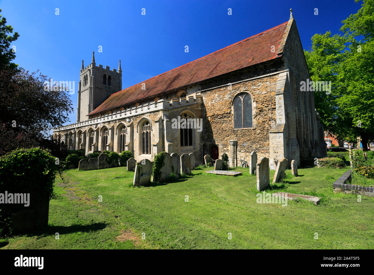 Summer, St Thomas a Becket Church, Ramsey village; Cambridgeshire ...
