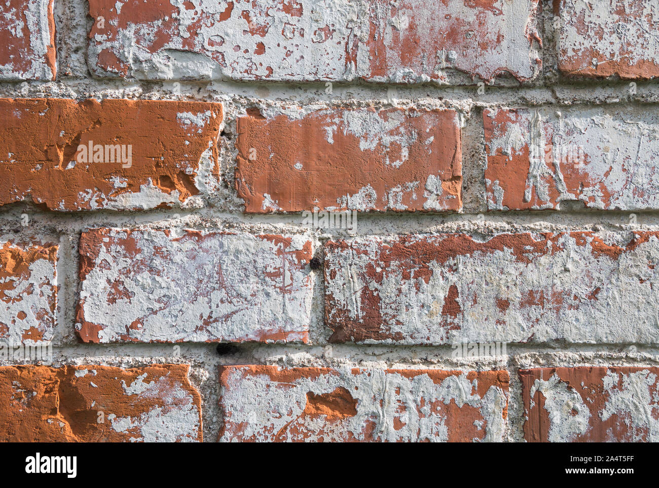 Red brick wall white cement hi-res stock photography and images - Alamy