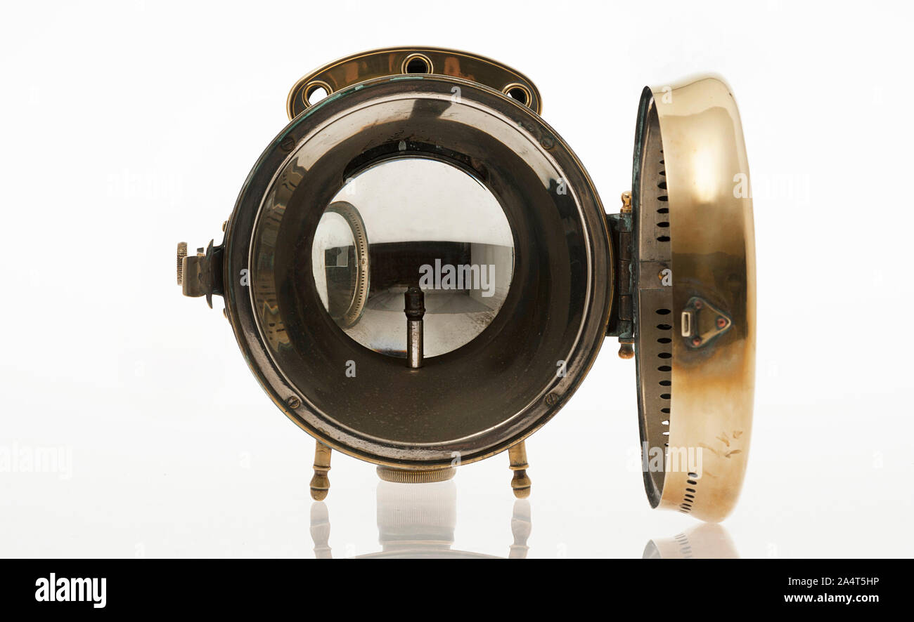 Acetylene gas headlamp from 1904 Daimler Stock Photo - Alamy