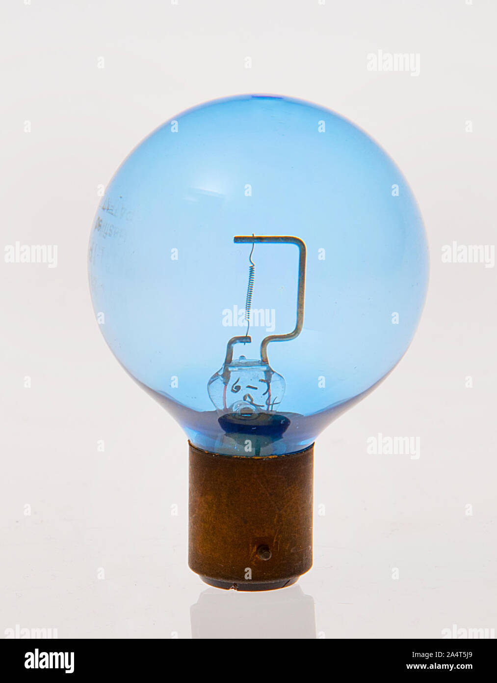 Blue headlamp bulb circa 1930 Stock Photo - Alamy
