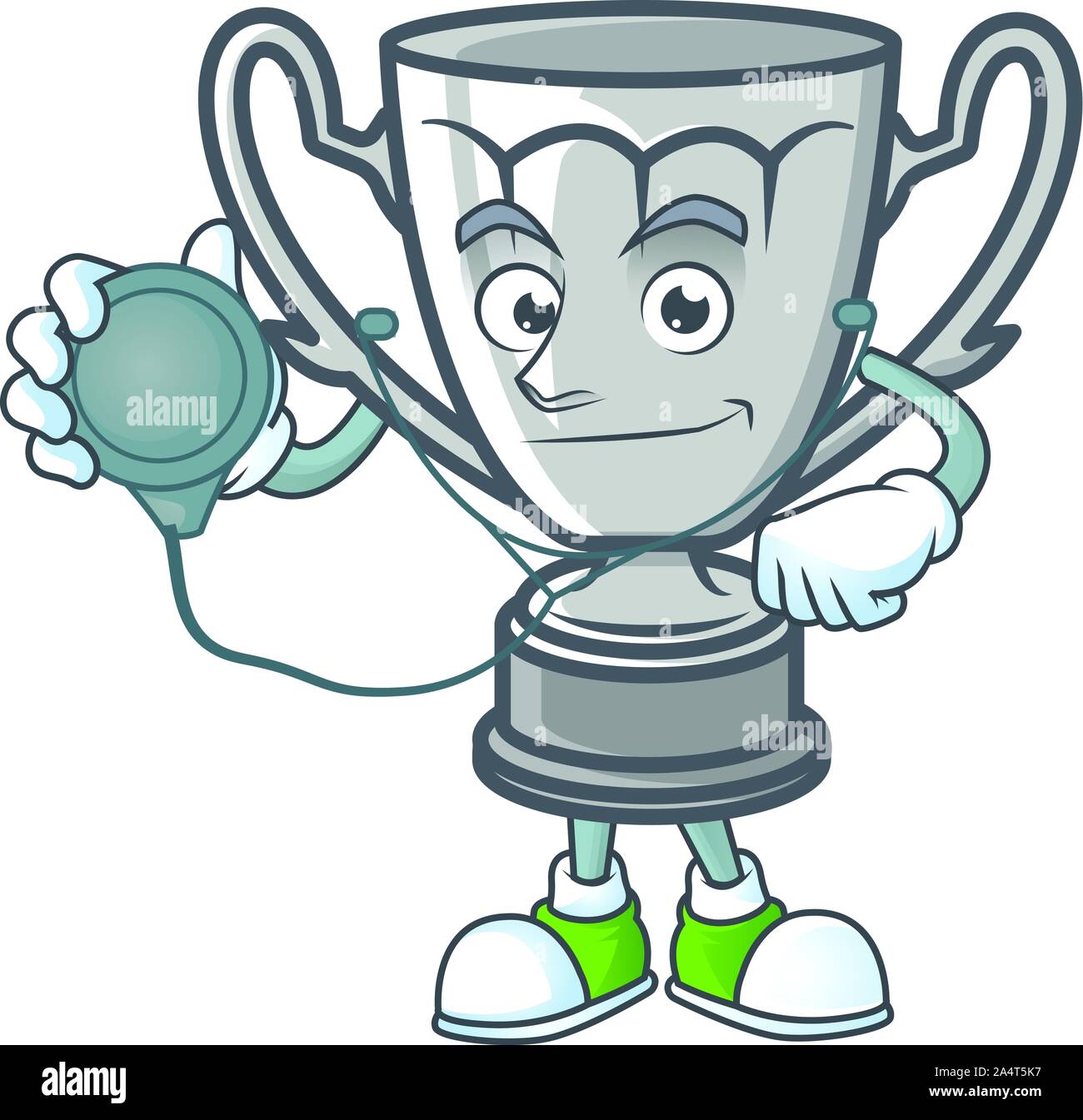 Doctor silver trophy for the second winner Stock Vector Image & Art - Alamy