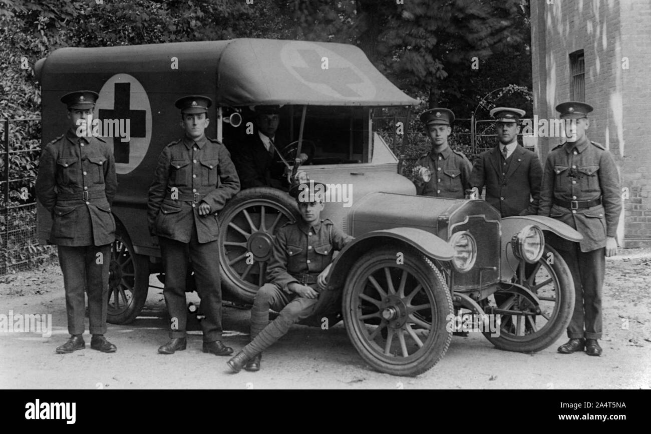 Rover 12 hp ambulance, World War 1 Stock Photo - Alamy
