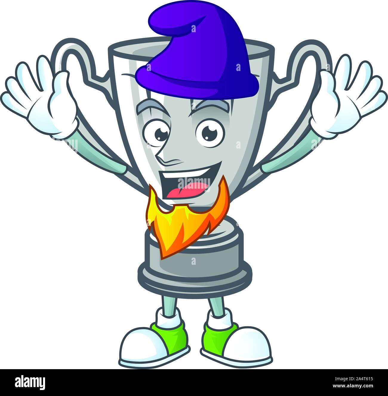 Elf silver trophy for the second winner Stock Vector Image & Art - Alamy