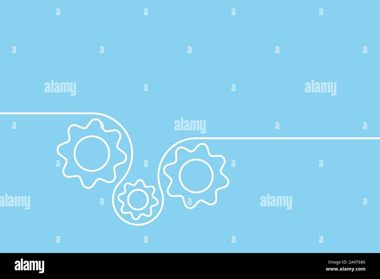 Three gear cog, cogwheels demonstrate business process Stock Vector ...