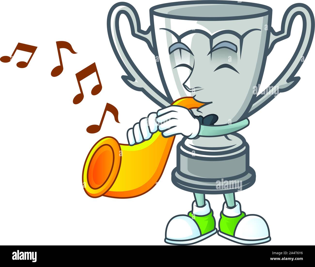 Trumpet silver Stock Vector Images - Alamy